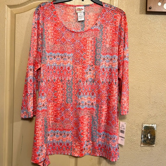 Ruby Rd. | Tops | Nwt Sz X Ruby Rd Must Have 111 Orange Print Top Final ...